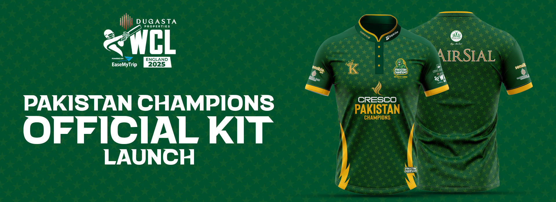 Pakistan Champion Squad Wears Grip Active WCL Jersey at UK Match – Grip Active Pakistan